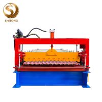 China Corrugated Color Steel Sheet Roll Forming Machine 0.3-1.0mm Thickness 8-12 m/min Speed for sale