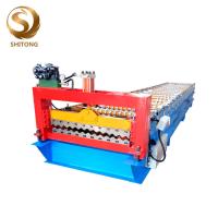 China Corrugated Color Steel Sheet Roll Forming Machine 0.3-1.0mm Thickness 8-12 m/min Speed for sale
