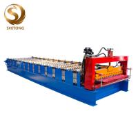 China Corrugated Color Steel Sheet Roll Forming Machine 0.3-1.0mm Thickness 8-12 m/min Speed for sale