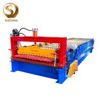 China Corrugated Color Steel Sheet Roll Forming Machine 0.3-1.0mm Thickness 8-12 m/min Speed for sale