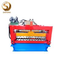 China Corrugated Color Steel Sheet Roll Forming Machine 0.3-1.0mm Thickness 8-12 m/min Speed for sale