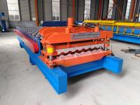 China 960 bamboo profile glazed roof tile roll forming machine used in Nigeria for sale