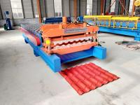 China model 960 color coated metal roof tile sheet roll form production line for sale