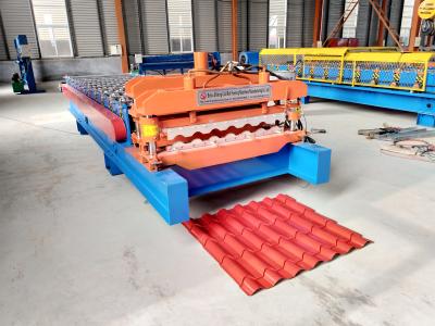 China 900 color coated steel roofing tile making machine roll forming machine for sale