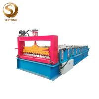 China Corrugated Metal Roof Panel Roll Forming Machine 0.3-1.0mm Thickness 8-12 m/min Speed for Industrial Roofing Sheets for sale