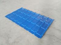 China hydraulic drive glazed roof panel tile roll forming machine manufacture for sale
