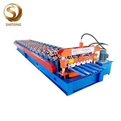 China clip locked cold aluminum metal  sheet roof steel  roll forming machine for sale
