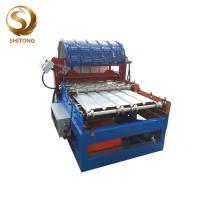 China Automatic Colored Crimping Arch Panel Roll Forming Machine 0.2-0.7mm Thickness 1000mm Width for sale