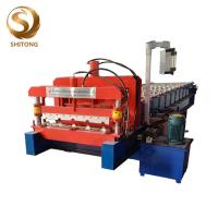 China Fully automatic color steel roof panel glazed tile roll forming machine for sale
