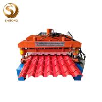 China full automatic cold steel  metal tile roof foll forming machine production line for sale