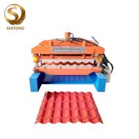 China full automatic cold steel  metal tile roof foll forming machine production line for sale
