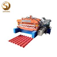China glazed molding metal roofing steel  roll forming machine production line for sale for sale