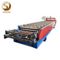 China Best price double layer roll forming corrugation steel machine production  line for sale
