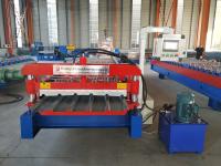 China 1050 model aluminium trapezoidal roof sheet cold roll forming machine for sale