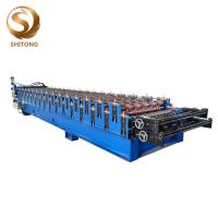 China hot sale metal roof tile and glazed tile iron sheet  steel double deck roll forming machine for sale