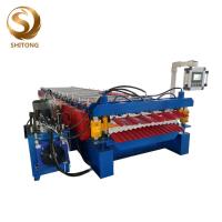 China hot sale metal roof tile and glazed tile iron sheet  steel double deck roll forming machine for sale