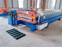 China 1000 model aluminium trapezoidal roofing sheet colored roll forming machine for sale