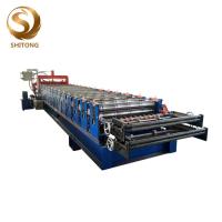 China 2019 hot sale design double layer galvanized tile roll forming machine for sale