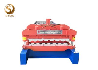 China Automatic color steel arch roof panel glazed tile rolling forming machine for sale