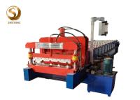 China glazed galvanized roofing sheet metal tile roll forming manufacturing machine for sale
