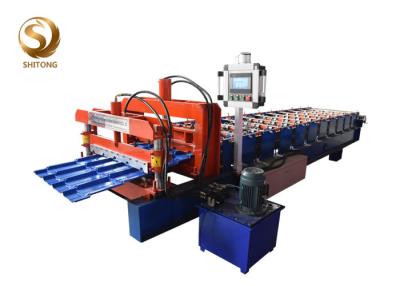 China Glazed galvanized colored metal roof tiles sheet manufacturing making machine line for sale