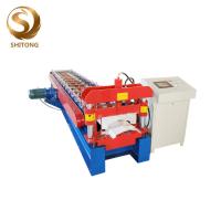 China Glazed Aluminum Metal Roof Ridge Cap Tile Roll Forming Machine | 0.3-1.0mm Thickness | 8-12 m/min Speed for sale