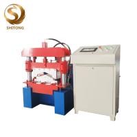 China Glazed Aluminum Metal Roof Ridge Cap Tile Roll Forming Machine | 0.3-1.0mm Thickness | 8-12 m/min Speed for sale