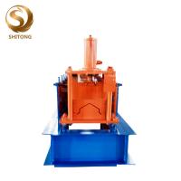 China Automatic Ridge Cap Cold Roll Forming Machine 0.3-1.0mm Thickness 8-12 m/min Speed for Metal Roofing for sale