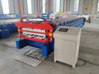 China 762-760 model colored steel sheet double deck cold roll forming machine for sale