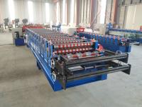 China 762-760 model colored steel sheet double deck cold roll forming machine for sale