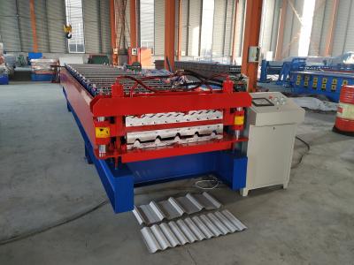China 762-760 model double deck galvanized roofing sheet roll forming machine for sale