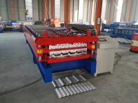 China 762-760 model double layer corrugated color steel roll forming machine for sale
