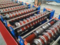China 762-760 model double layer corrugated color steel roll forming machine for sale