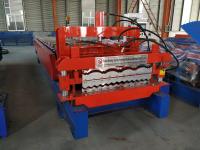 China double layer glazed tile roof panel aluminium steel sheet cold roll forming making machine for sale