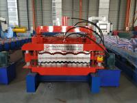 China double layer glazed tile roof panel aluminium steel sheet cold roll forming making machine for sale