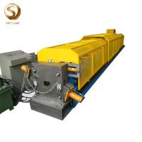 China Aluminum Rain Gutter Down Pipe Roll Forming Machine 7.5KW 10-15m/min with PLC Control System for sale