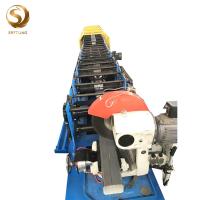 China Aluminum Rain Gutter Down Pipe Roll Forming Machine 7.5KW 10-15m/min with PLC Control System for sale