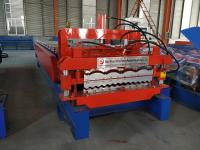 China 868-836 model corrugated and glazed double layer colored cold roll forming machine for sale