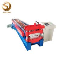 China Metal Roof Ridge Cap Tile Roll Forming Machine - 0.3-0.8mm Thickness, 15-20m/min Speed, 380V 3Phase for sale