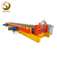 China Decking Floor Panel Steel Roll Forming Machine Line 1200mm Width 15-20m/min Speed for sale