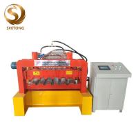 China Decking Floor Panel Steel Roll Forming Machine Line 1200mm Width 15-20m/min Speed for sale