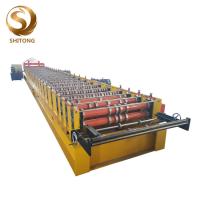 China High Rib Steel Flooring Deck Panel Roll Forming Machine 1200mm Width 15-20m/min Speed for sale