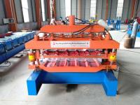 China iron sheet roof steel double layer roll former machine for sale