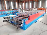 China iron sheet roof steel double layer roll former machine for sale