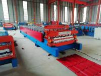 China metal roofing steel sheet double layer roll forming machine for sale
