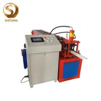 China steel and aluminum stamping flower roller shutter door slat strip roll up door  forming machine for sale