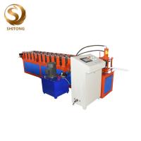 China steel and aluminum stamping flower roller shutter door slat strip roll up door  forming machine for sale