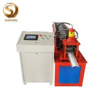 China steel and aluminum stamping flower roller shutter door slat strip roll up door  forming machine for sale