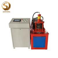 China steel and aluminum stamping flower roller shutter door slat strip roll up door  forming machine for sale