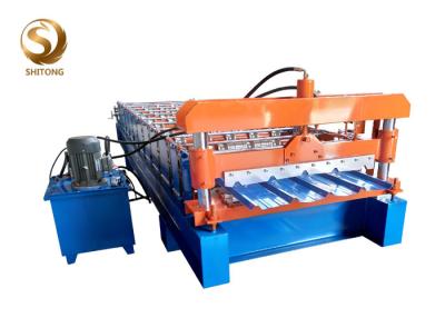 China Roofing sheet roll forming machine for steel roof by shitong machine for sale